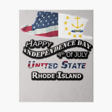 "Happy 4th Of July Rhode Island State, Happy Independence USA Gift ...
