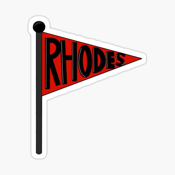 "rhodes flag pennant" Sticker for Sale by mrbethel24 | Redbubble