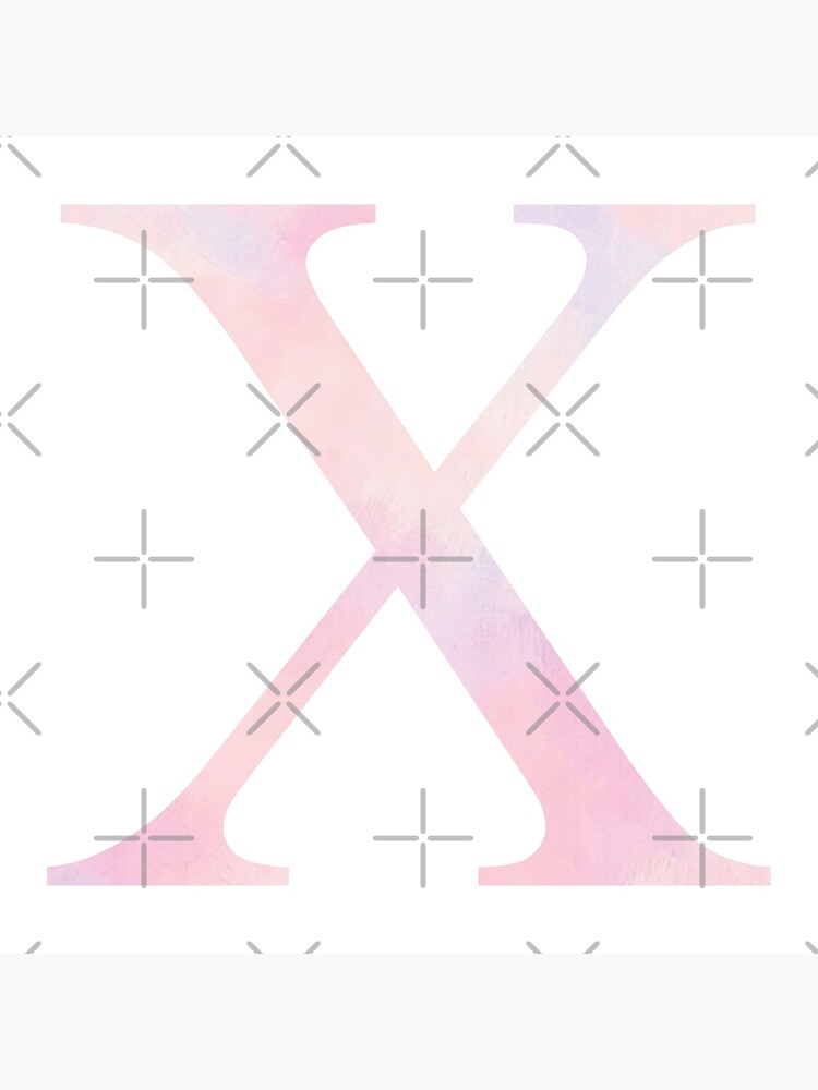 "CHI X BLUSH GREEK LETTER" Art Print by sonjanaher | Redbubble