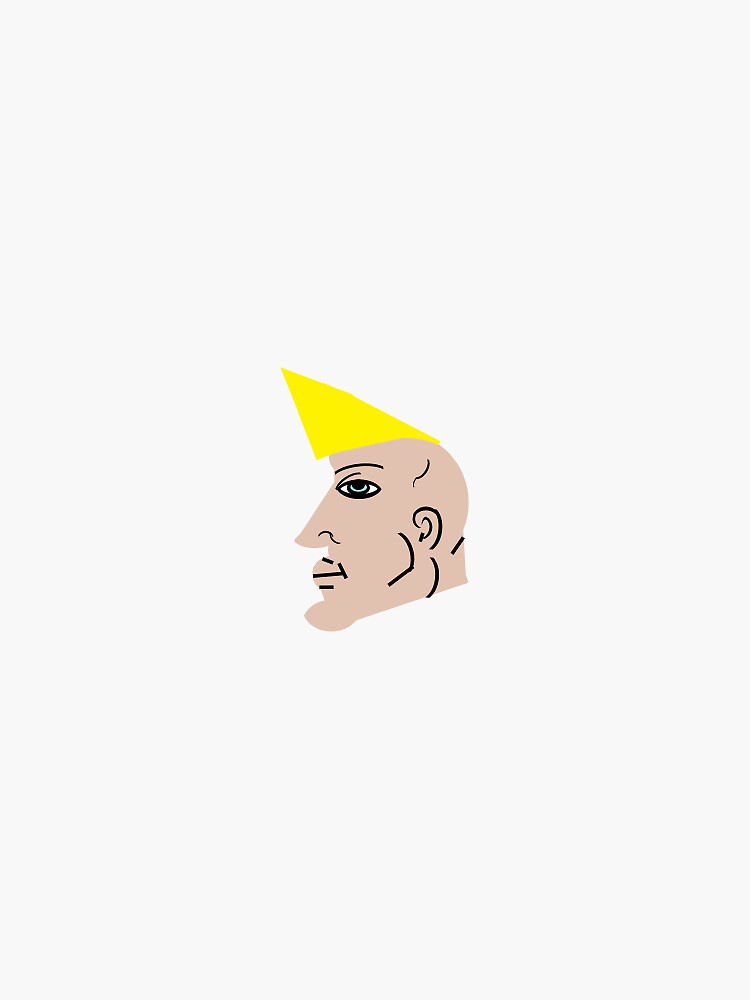 "Chad Face Meme" Sticker for Sale by marccaps | Redbubble