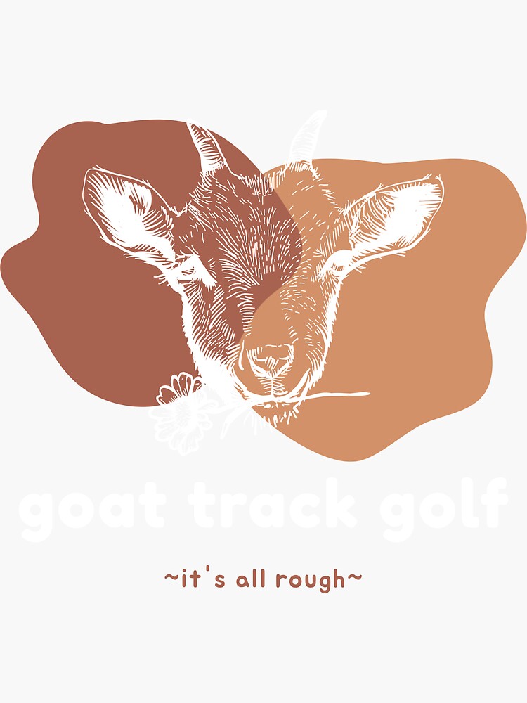 "Goat Track Golf" Sticker by SpeshulKC | Redbubble