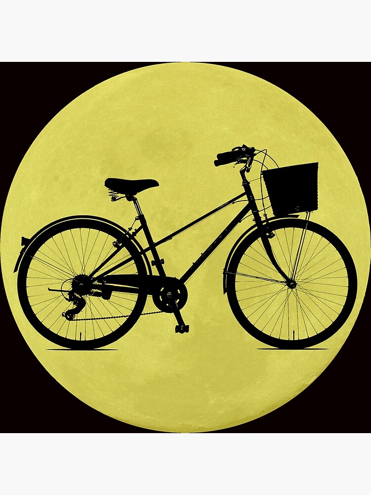 "Bicycle Moon Art Silhouette Cycling Design " Poster by NancyMerkle ...