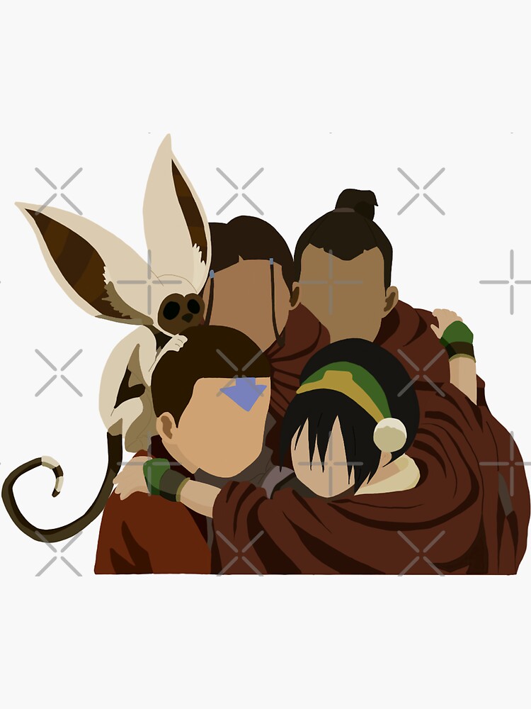 "Gaang Group Hug" Sticker for Sale by malice7222 | Redbubble