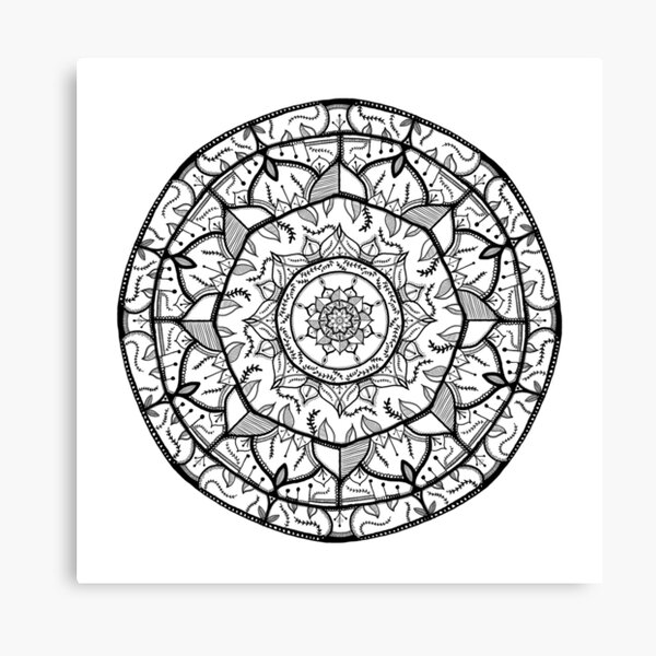 "Vine Mandala" Canvas Print for Sale by Kittyemily1201 | Redbubble