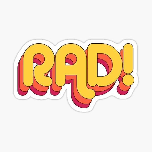 "Radical" Sticker by ruhang | Redbubble