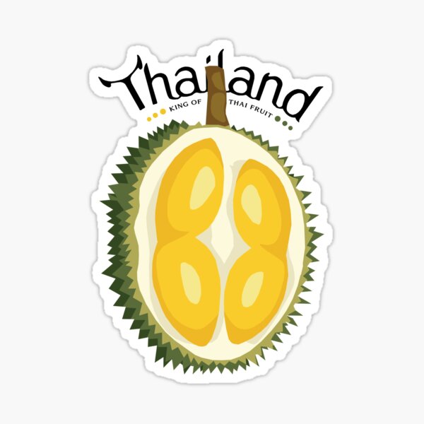"Durian Addicted" Sticker by KewaleeTee | Redbubble