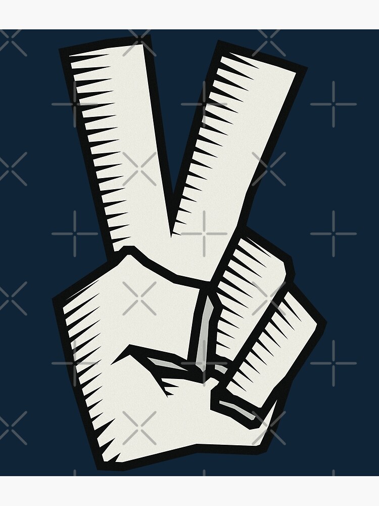 "Shinigami Death God Peace Hand Sign" Poster for Sale by Duyudon ...