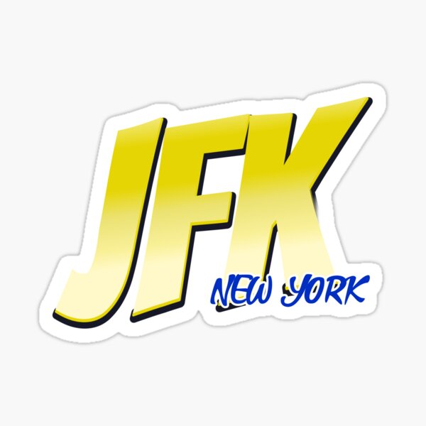 "JFK, New York, IATA airport code. " Sticker for Sale by MultistorieDog ...