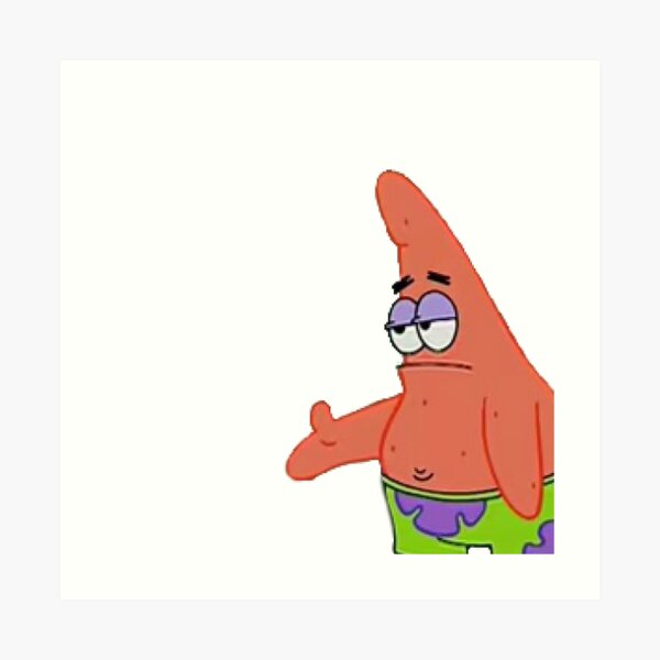 "Patrick Star Shake Hands" Art Print for Sale by LongSpicy2 | Redbubble