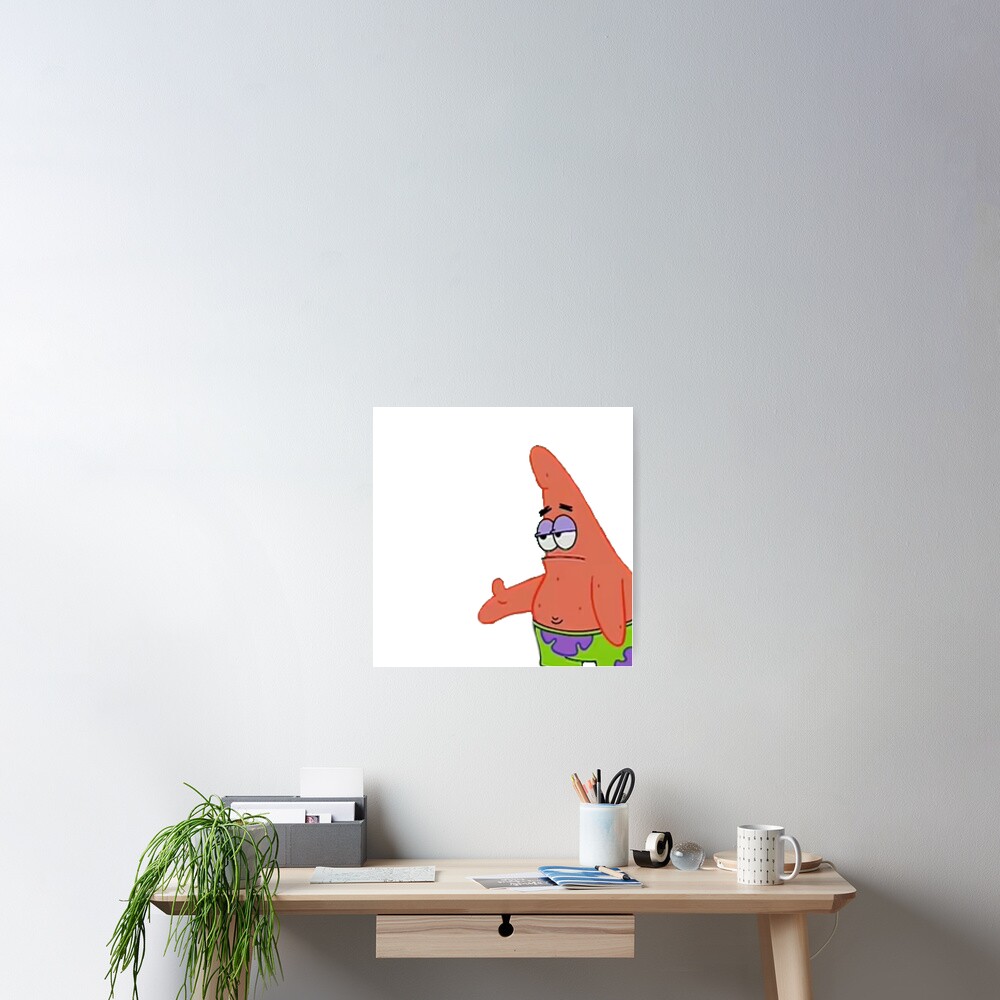 "Patrick Star Shake Hands" Poster for Sale by LongSpicy2 | Redbubble
