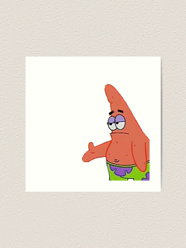 "Patrick Star Shake Hands" Art Print for Sale by LongSpicy2 | Redbubble