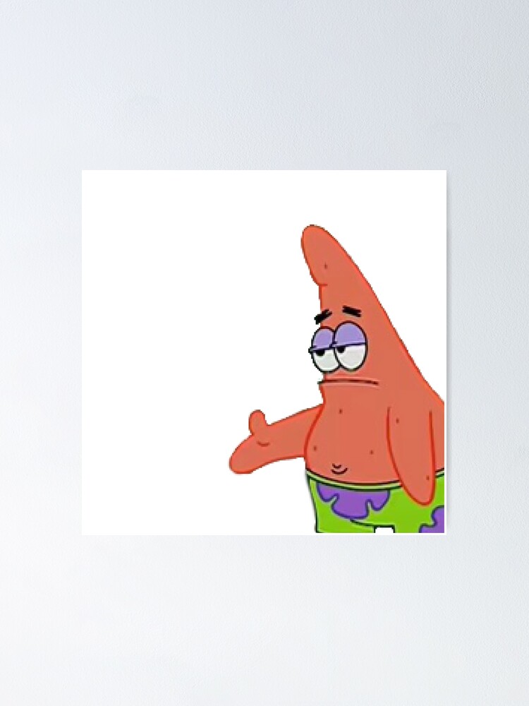 "Patrick Star Shake Hands" Poster for Sale by LongSpicy2 | Redbubble