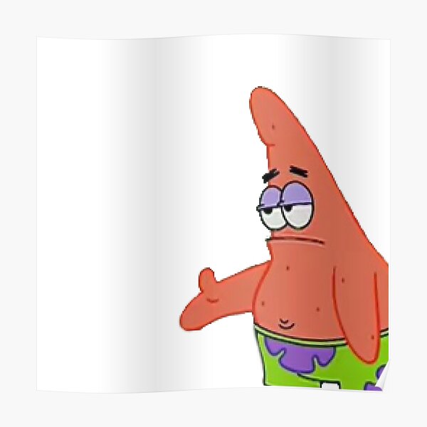 "Patrick Star Shake Hands" Poster for Sale by LongSpicy2 | Redbubble