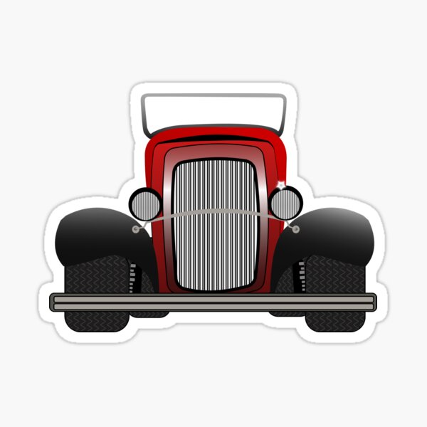 "1932 Ford Roadster Red" Sticker for Sale by Eduardo-Tavares | Redbubble