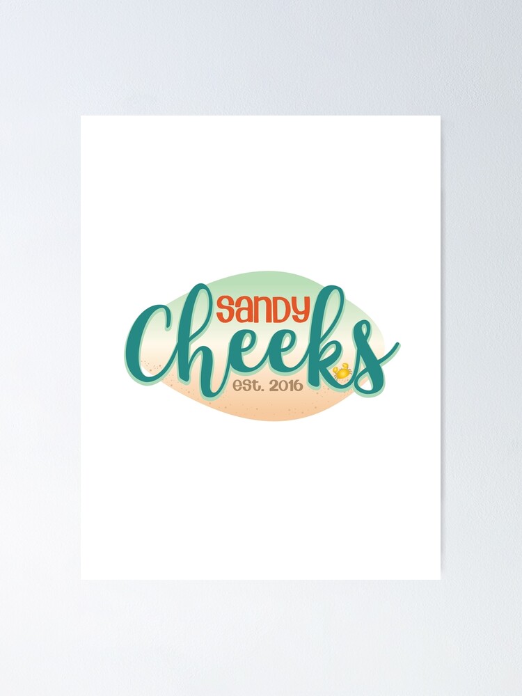 "Large sandy cheeks" Poster by Julia-eazer | Redbubble