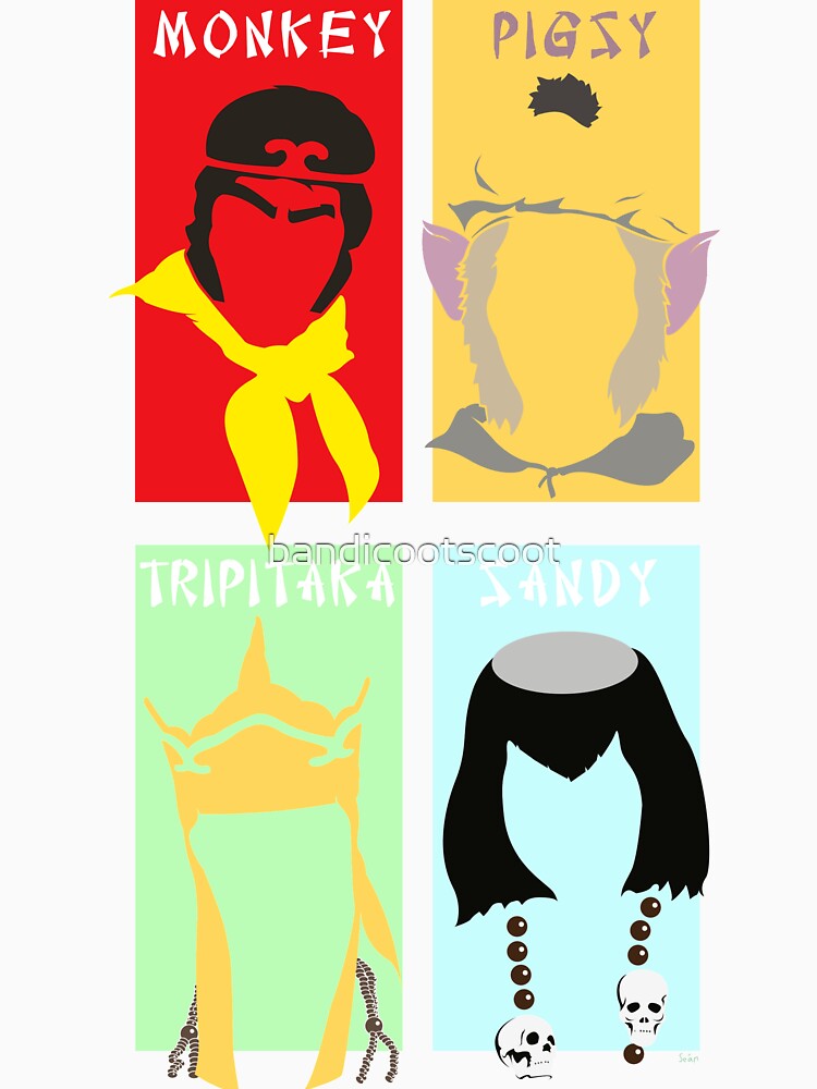 "Monkey Magic 4" T-shirt for Sale by bandicootscoot | Redbubble ...