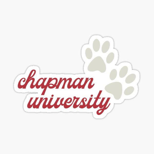 "Chapman University Sticker" Sticker for Sale by Leiakb | Redbubble
