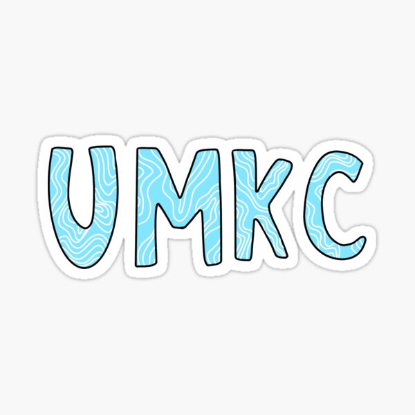"UMKC sticker" Sticker for Sale by chloemaie | Redbubble