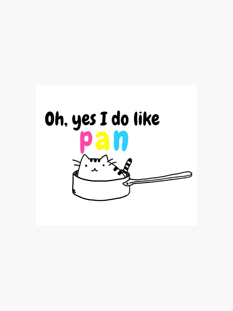 "Pan Cat" Sticker for Sale by kfcfagblog | Redbubble