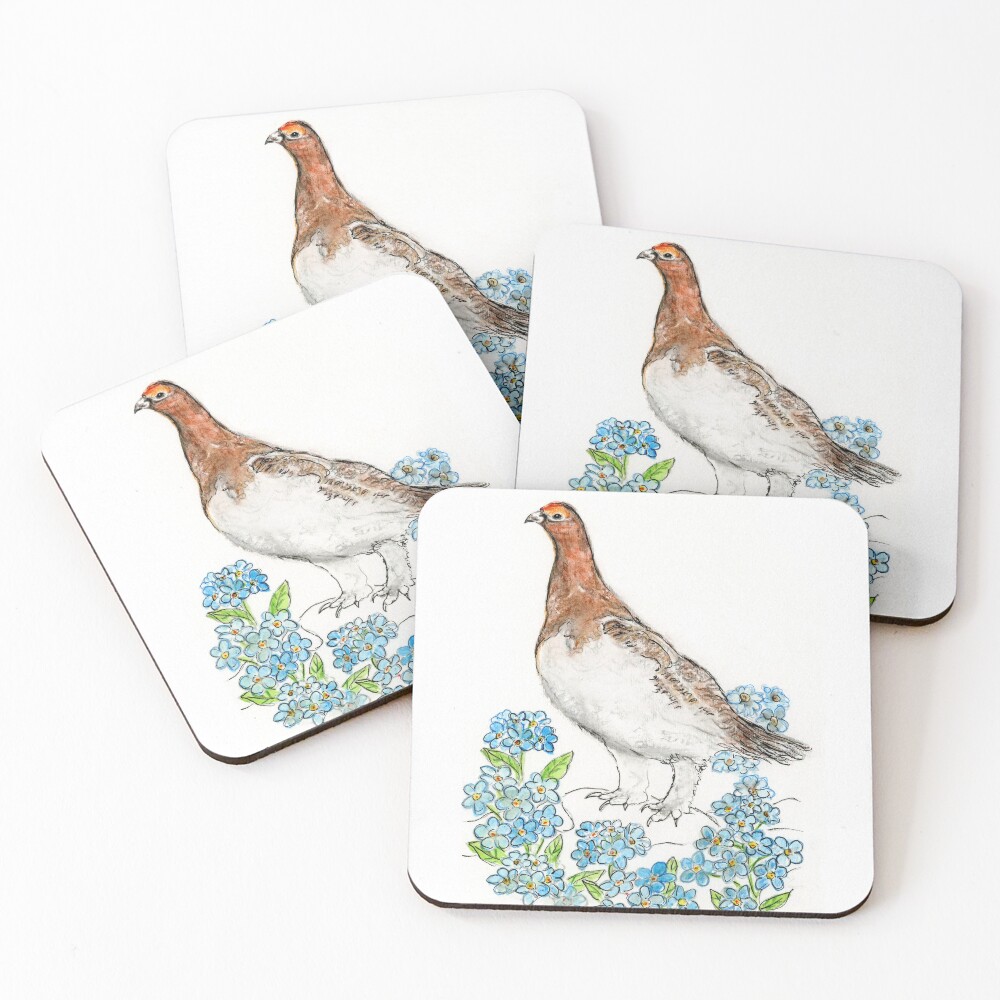 "Alaska State Bird and Flower" Art Board Print for Sale by anniem49 ...