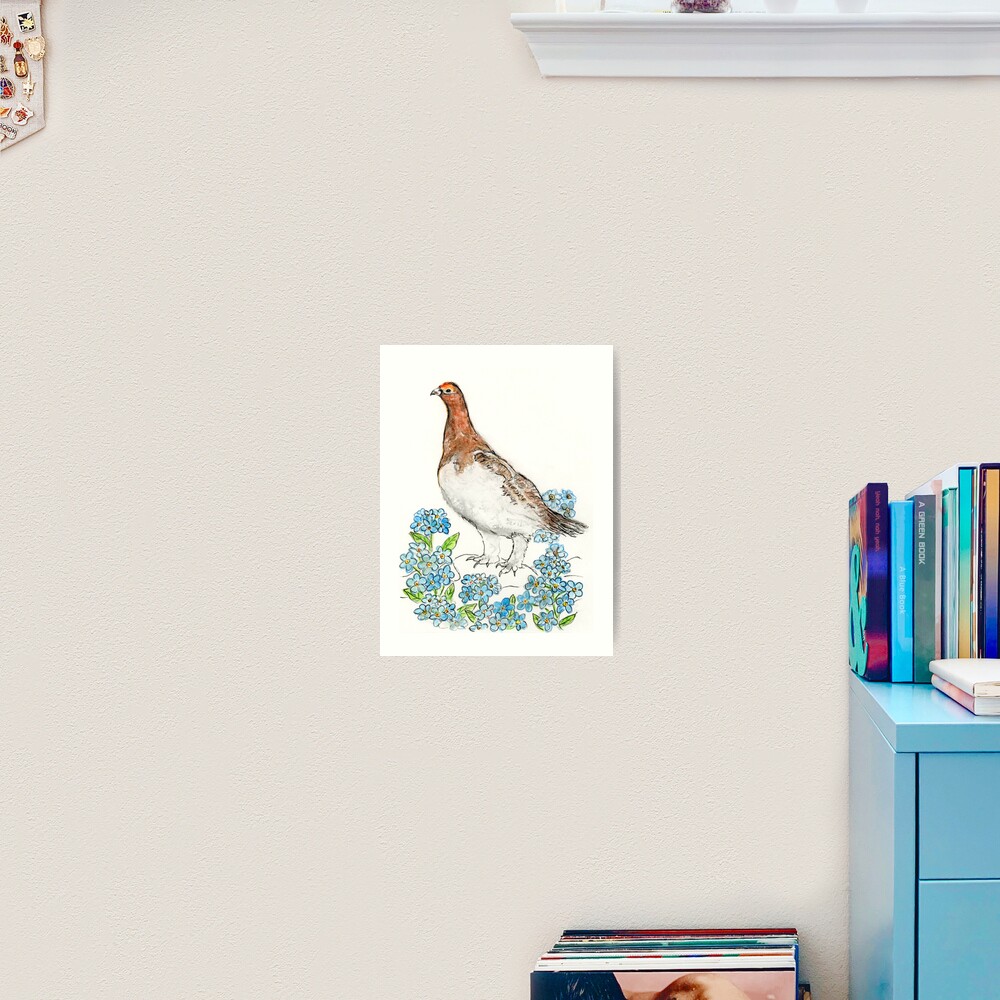"Alaska State Bird and Flower" Art Board Print for Sale by anniem49 ...