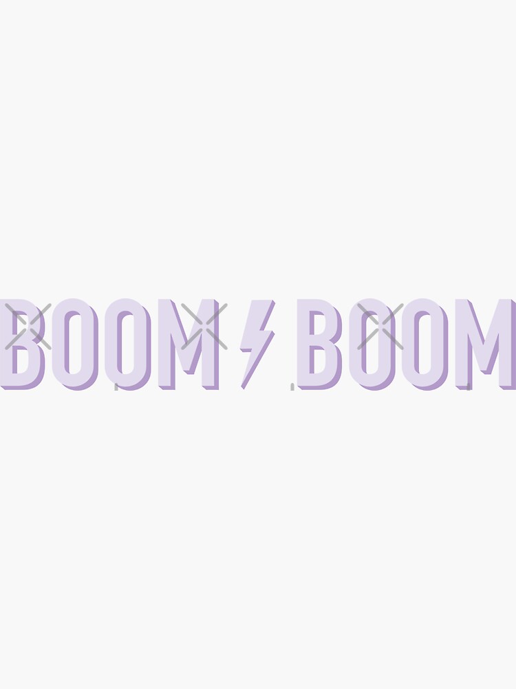 "BOOM BOOM PURPLE LIGHTNING" Sticker for Sale by sonjanaher | Redbubble