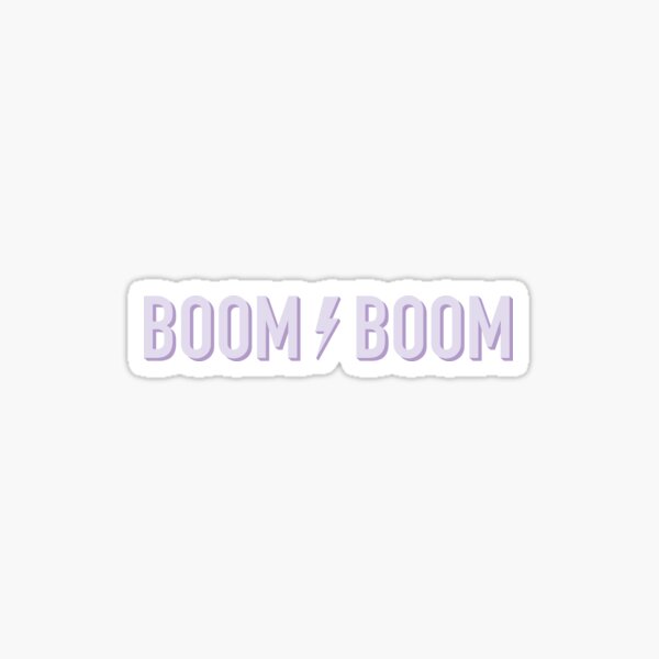 "BOOM BOOM PURPLE LIGHTNING" Sticker for Sale by sonjanaher | Redbubble