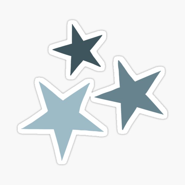 "Blue stars" Sticker by mikaylamc | Redbubble