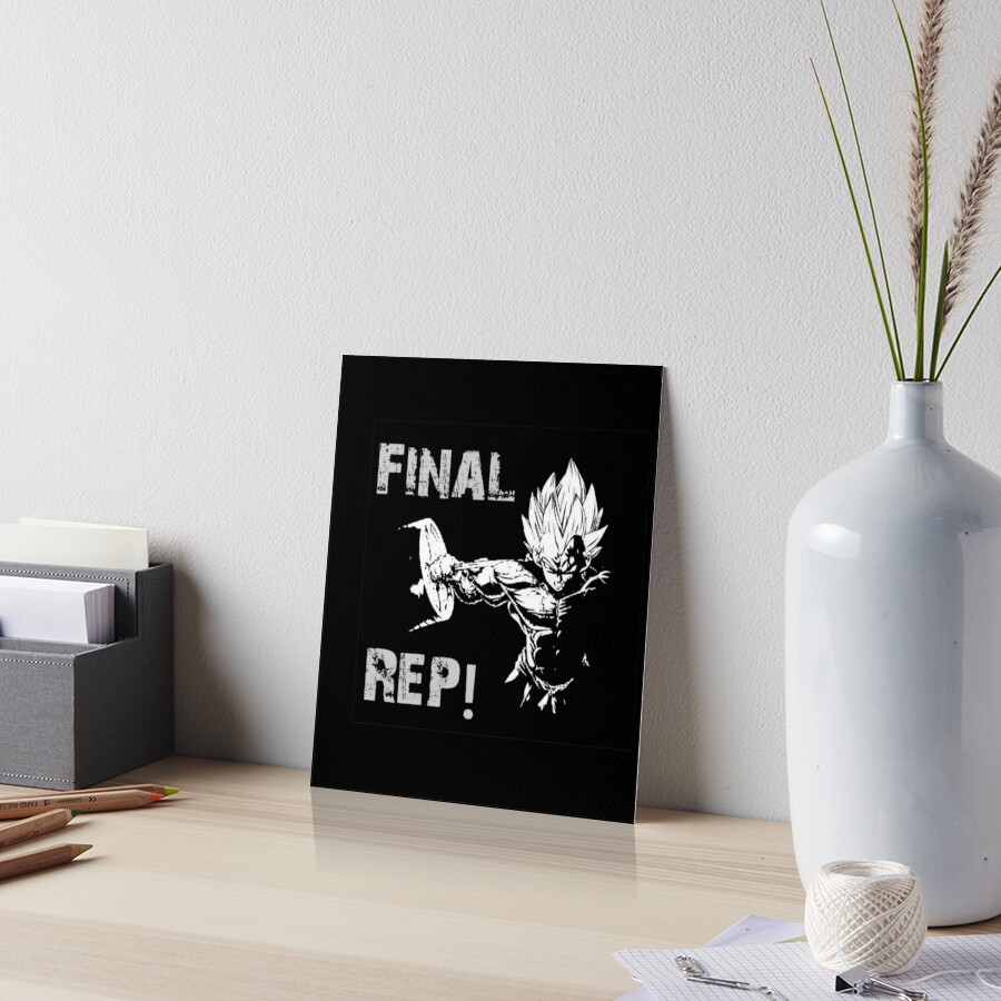 "Vegeta's Final Rep!" Art Board Print by mreyna2687 | Redbubble