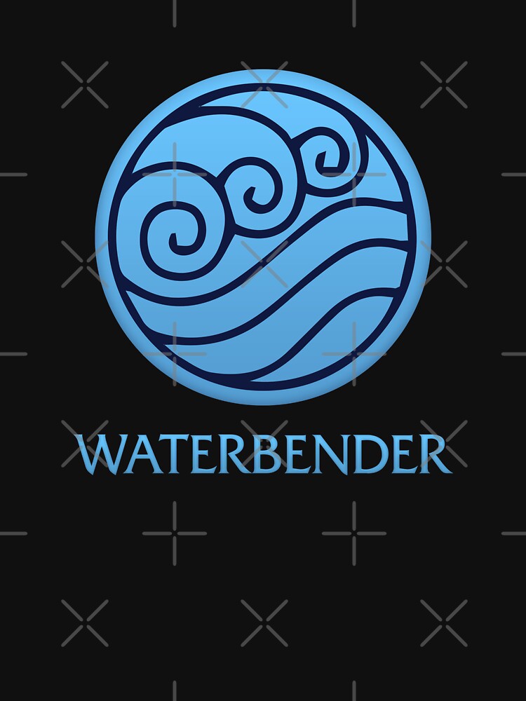 "Waterbender (with text)" T-shirt by jdotrdot712 | Redbubble