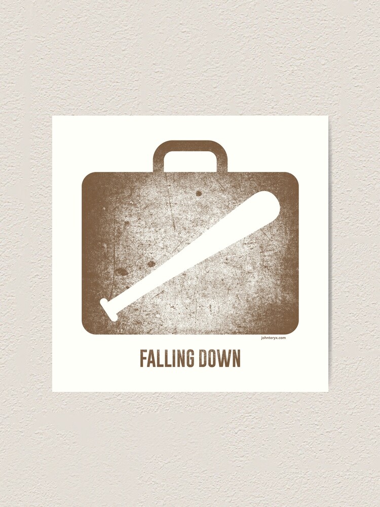 "Falling Down Briefcase" Art Print for Sale by johnteryx | Redbubble