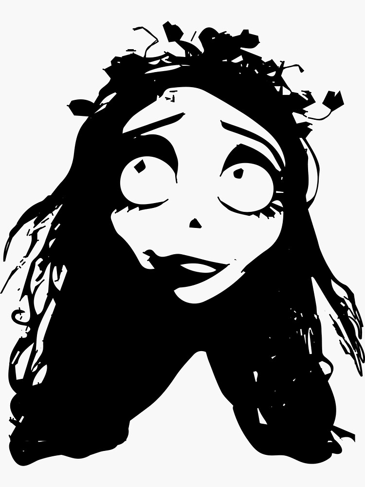 "Corpse Bride draw" Sticker for Sale by bethgabe | Redbubble