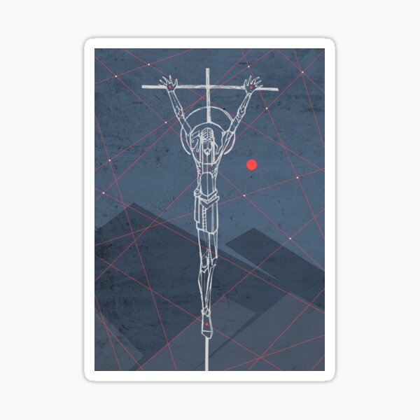 "Jesus Christ Good Shepherd at the Crucifixion" Sticker for Sale by ...
