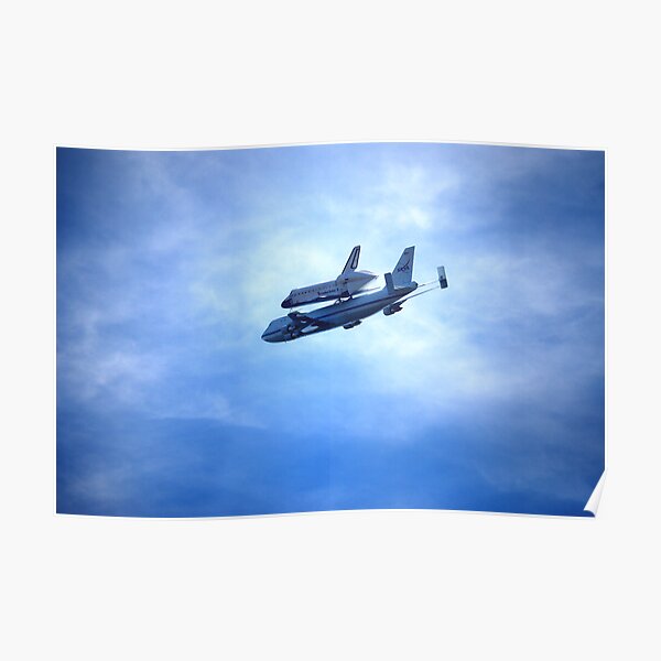 "Space Shuttle "Endeavour" Flyover" Poster by Pschtyckque | Redbubble
