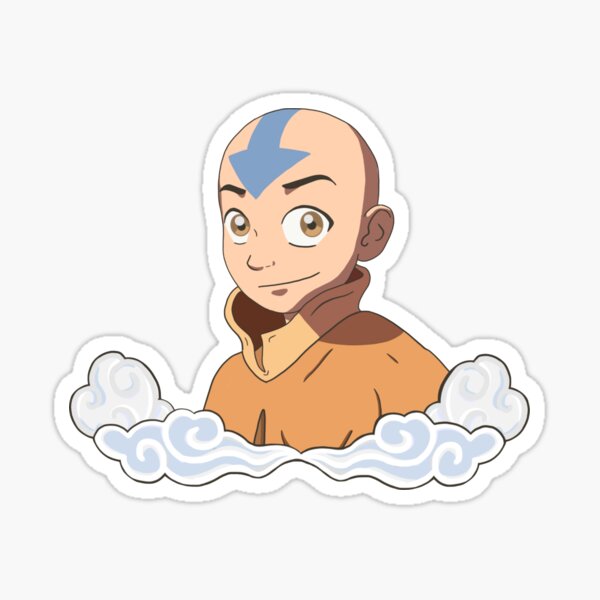 "Avatar Aang " Sticker by Zealous79 | Redbubble
