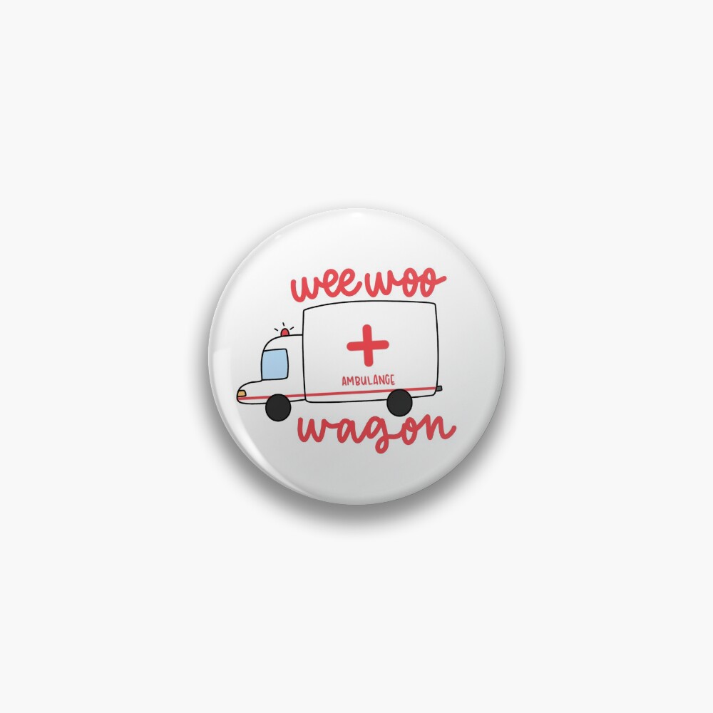"wee woo wagon" Sticker for Sale by jaquemv | Redbubble