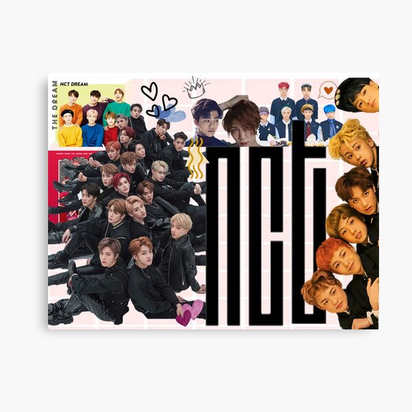 "NCT KPOP Collage" Canvas Print for Sale by animu | Redbubble