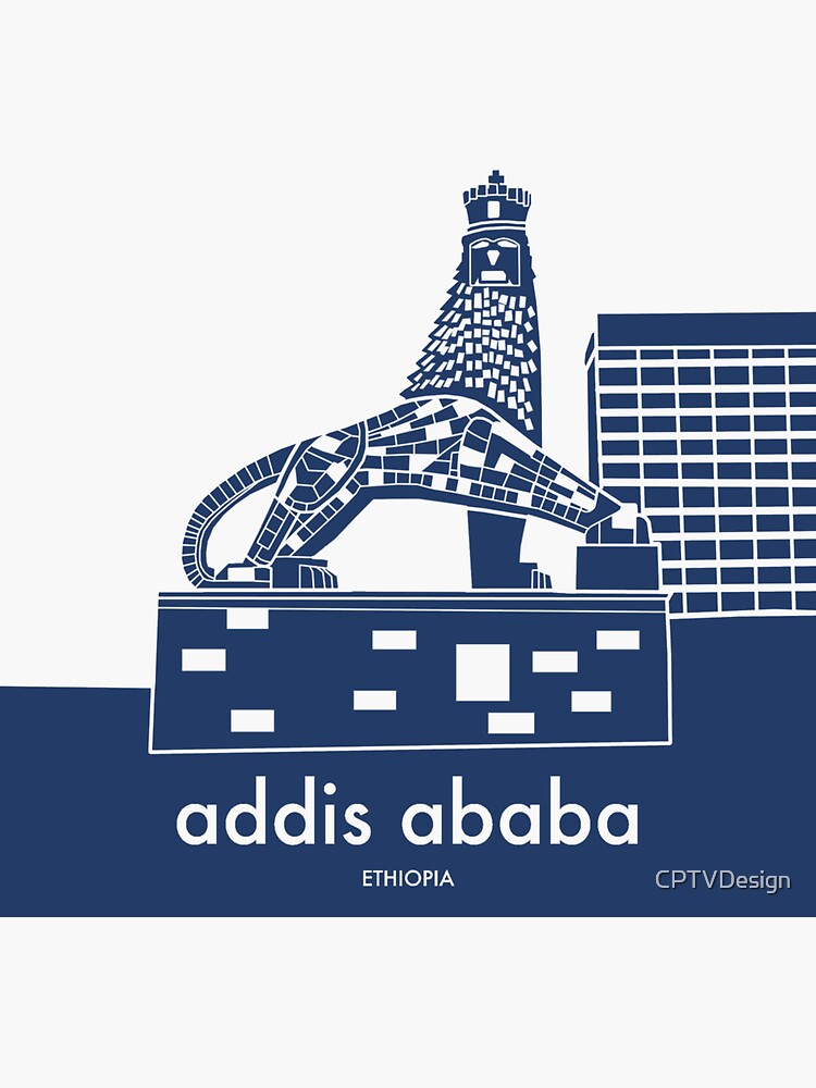 "Iconic Addis Ababa" Sticker by CPTVDesign | Redbubble