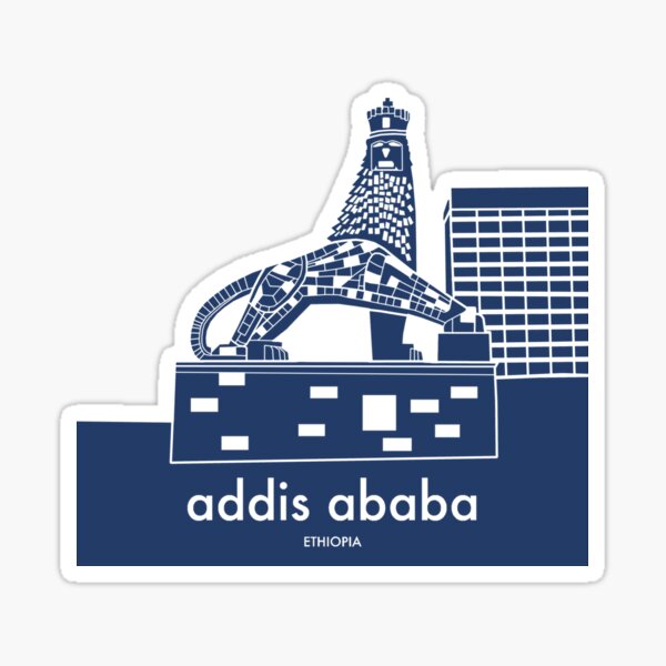 "Iconic Addis Ababa" Sticker by CPTVDesign | Redbubble