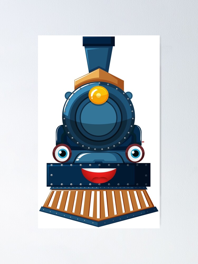 "smiley train t-shirt " Poster by Meddali | Redbubble