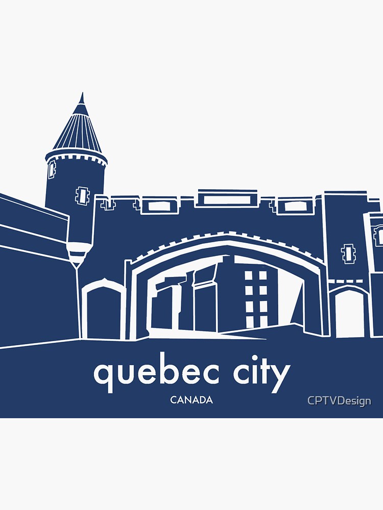 "Iconic Quebec City" Sticker by CPTVDesign | Redbubble