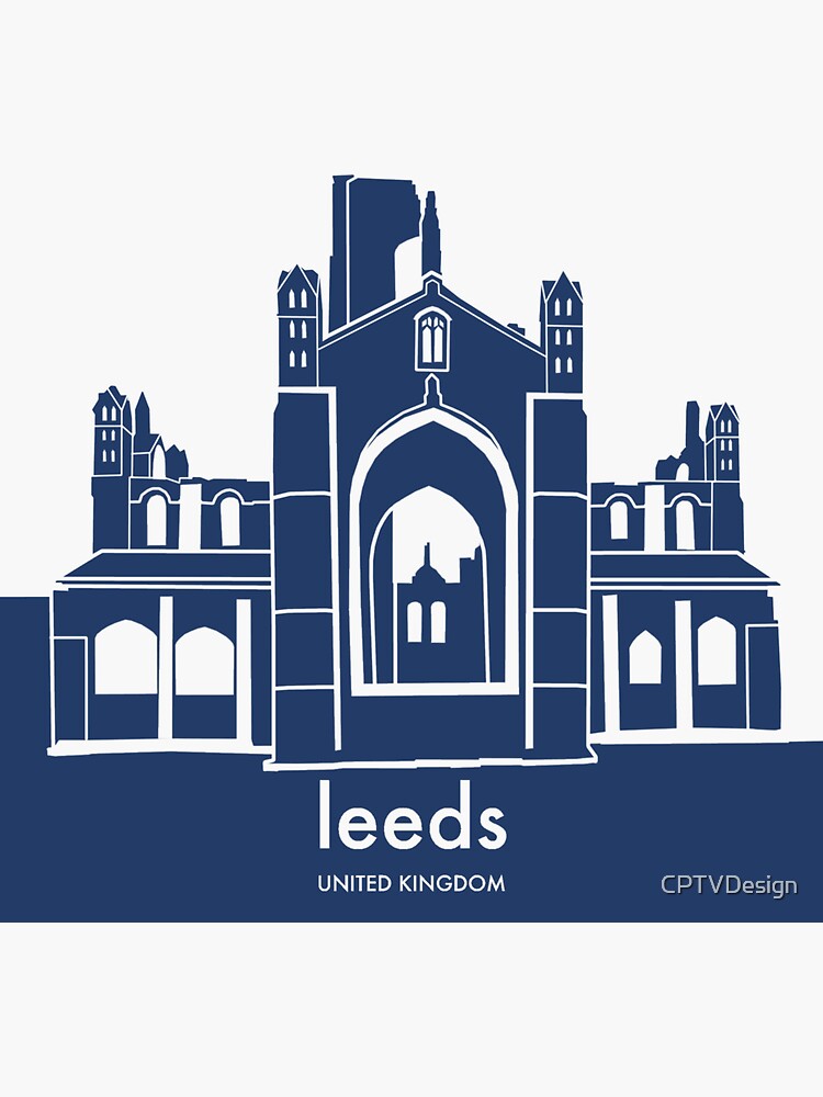"Iconic Leeds" Sticker for Sale by CPTVDesign | Redbubble
