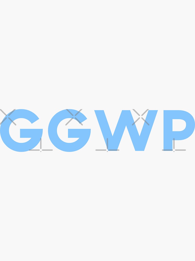 "GGWP" Sticker for Sale by drizzly | Redbubble