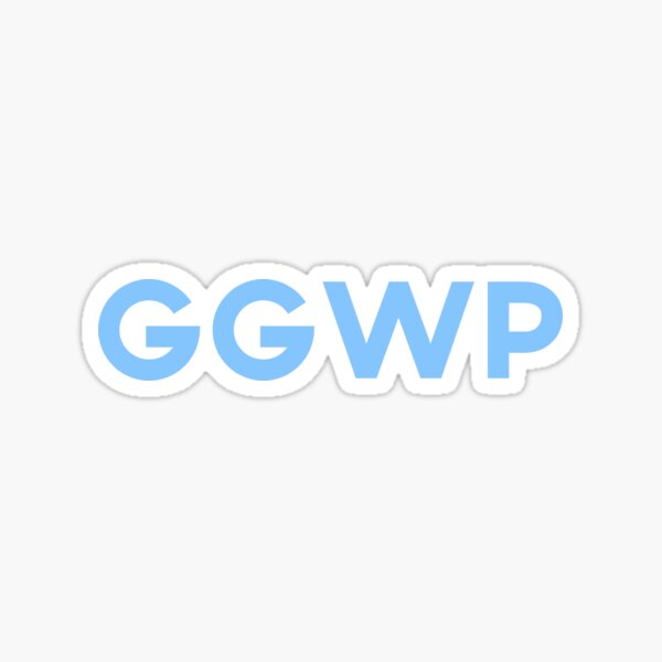 "GGWP" Sticker for Sale by drizzly | Redbubble