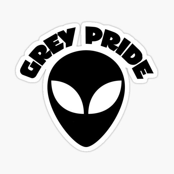 "Grey Pride" Sticker for Sale by Zaxley-Nash | Redbubble