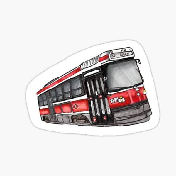 "Toronto Streetcar TTC CLRV" Sticker by BrokenTourist | Redbubble