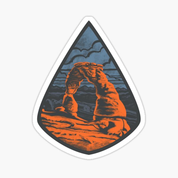 "Delicate Arch" Sticker for Sale by Waynem79 | Redbubble
