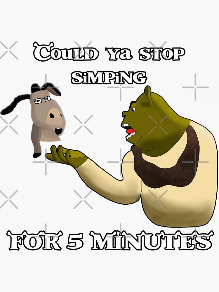 "Stop Simping" Sticker by DemetrisWagner | Redbubble