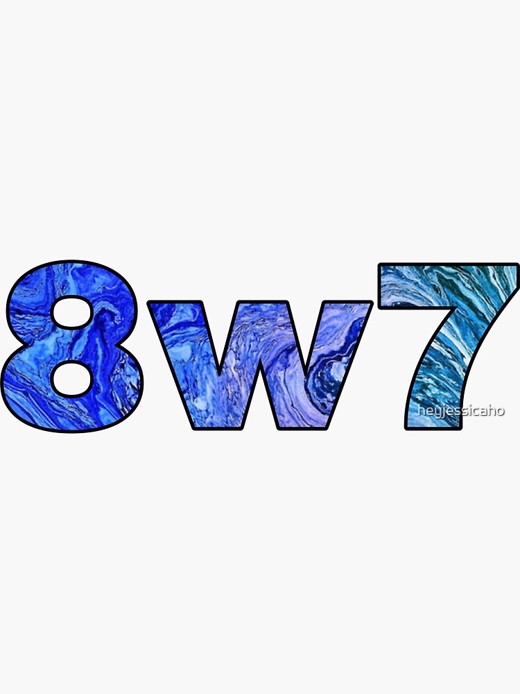 "8W7 ENNEAGRAM PERSONALITY TYPE GRAPHIC" Sticker for Sale by ...