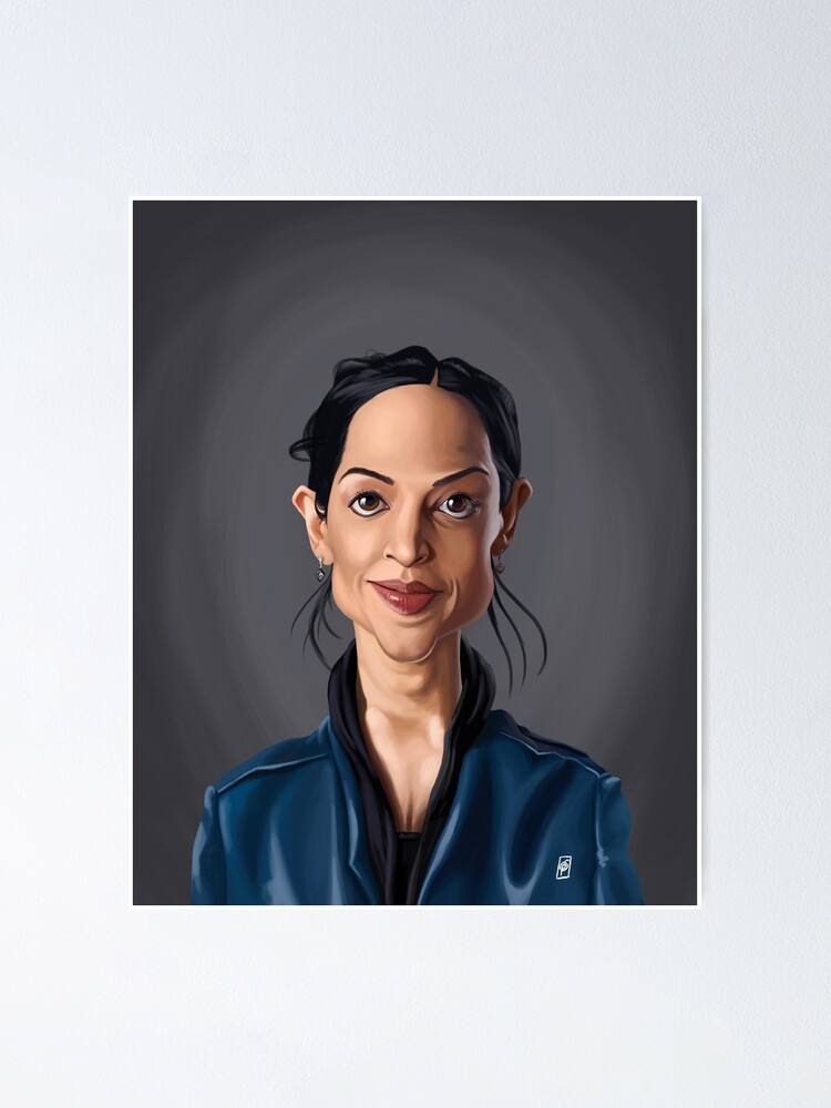 "Archie Panjabi" Poster by robCREATIVE | Redbubble